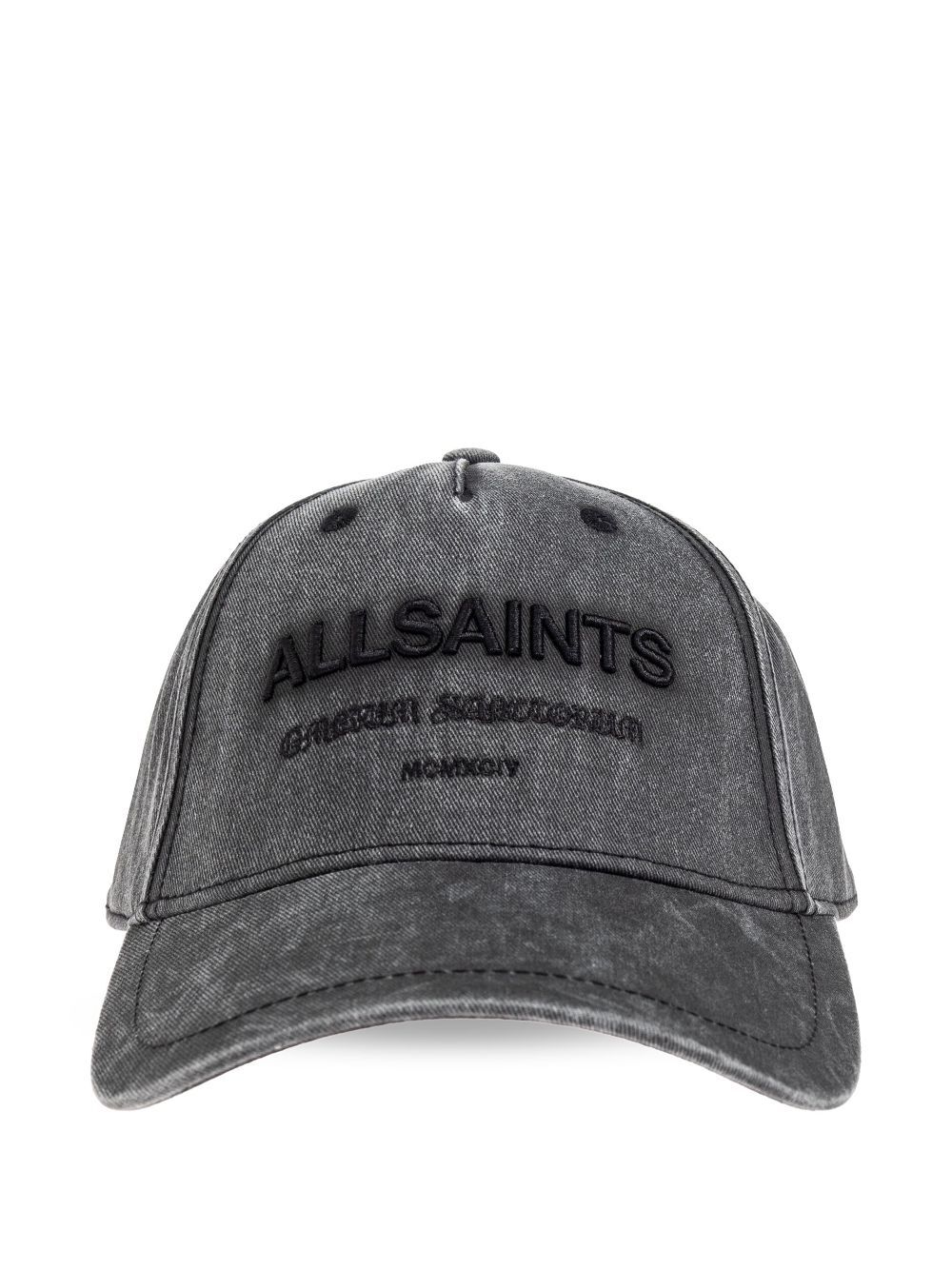 All Saints Gothic Underground Logo Cap - Grey | Editorialist