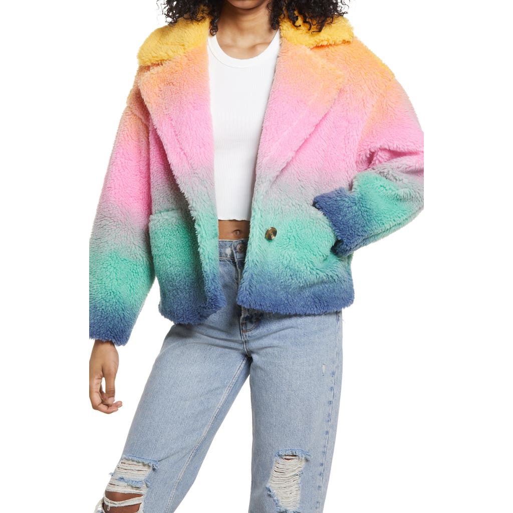 Blanknyc Ombré Faux Fur Teddy Coat In Hard To Forget - 58% Off ...