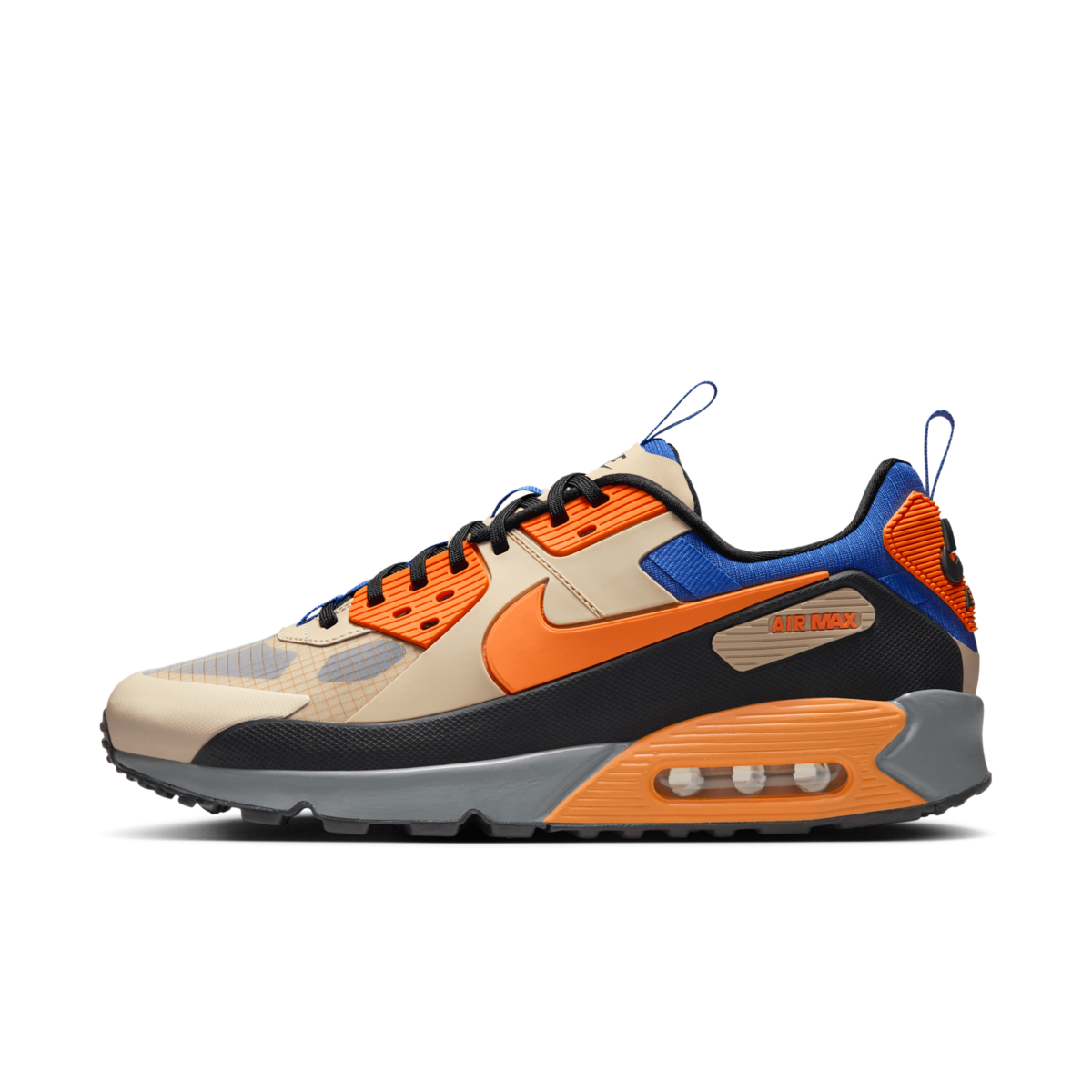 nike air max 90 orange and blue