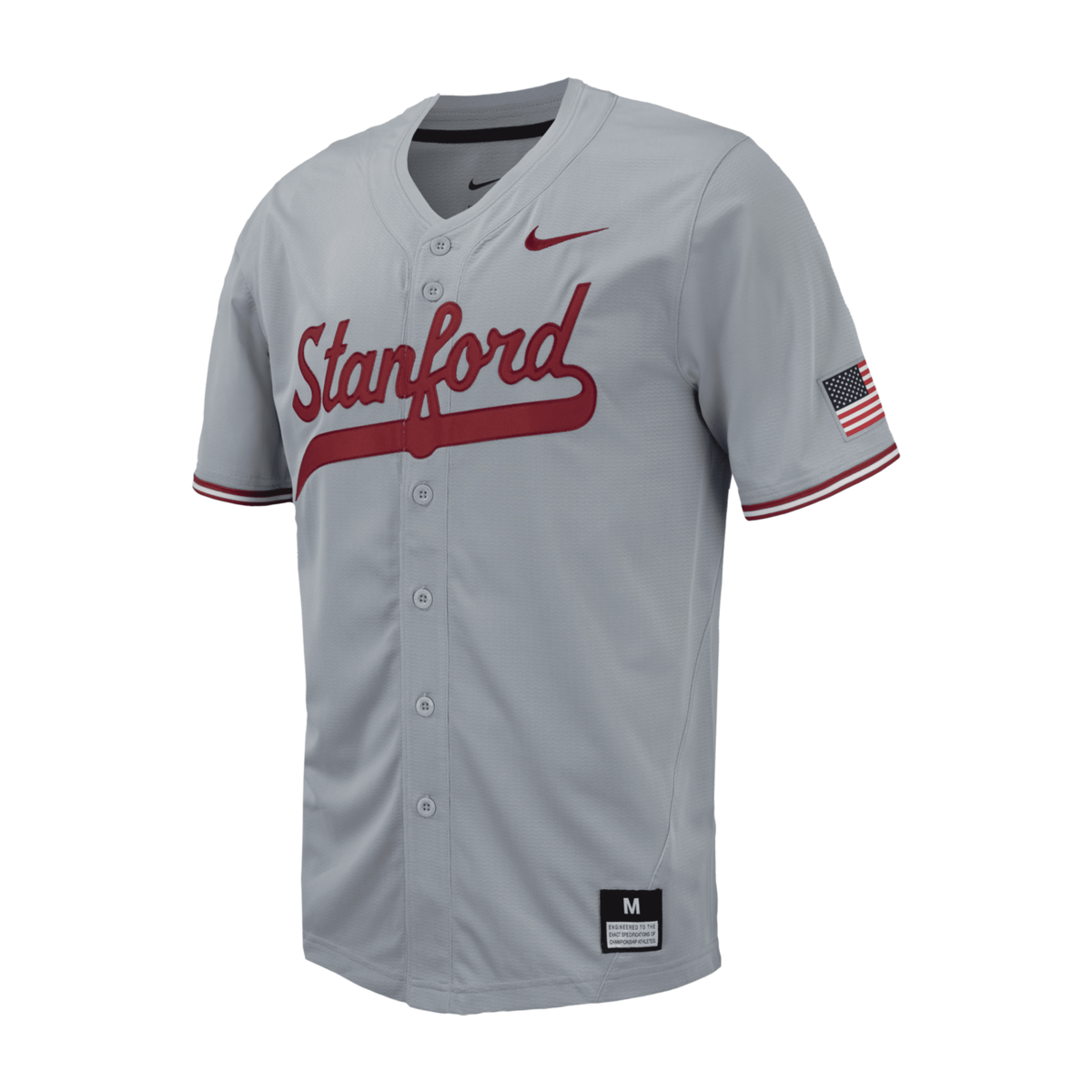 Nike Stanford College Replica Baseball Jersey - Grey | Editorialist