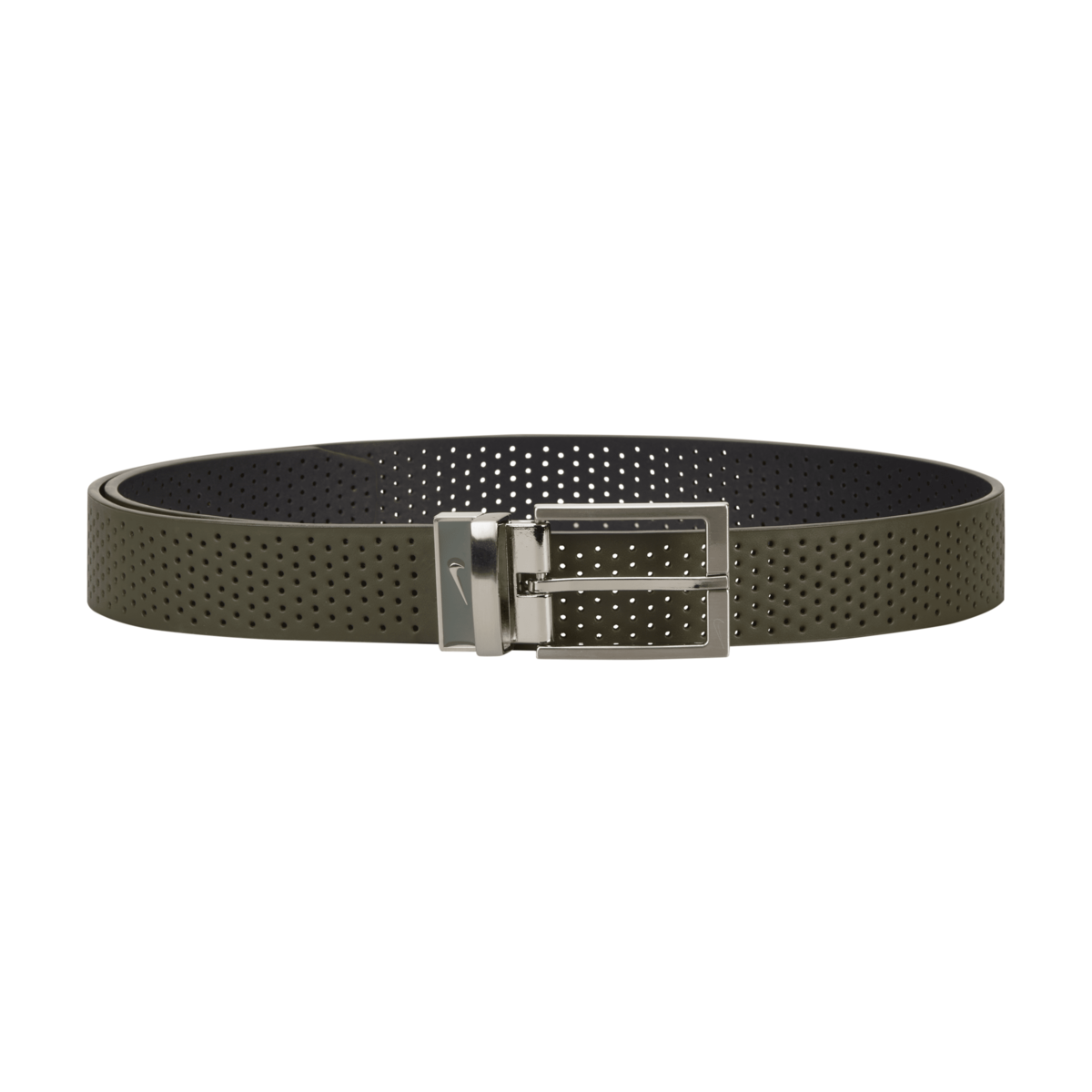 Nike Core Perforated Reversible Belt - Green | Editorialist