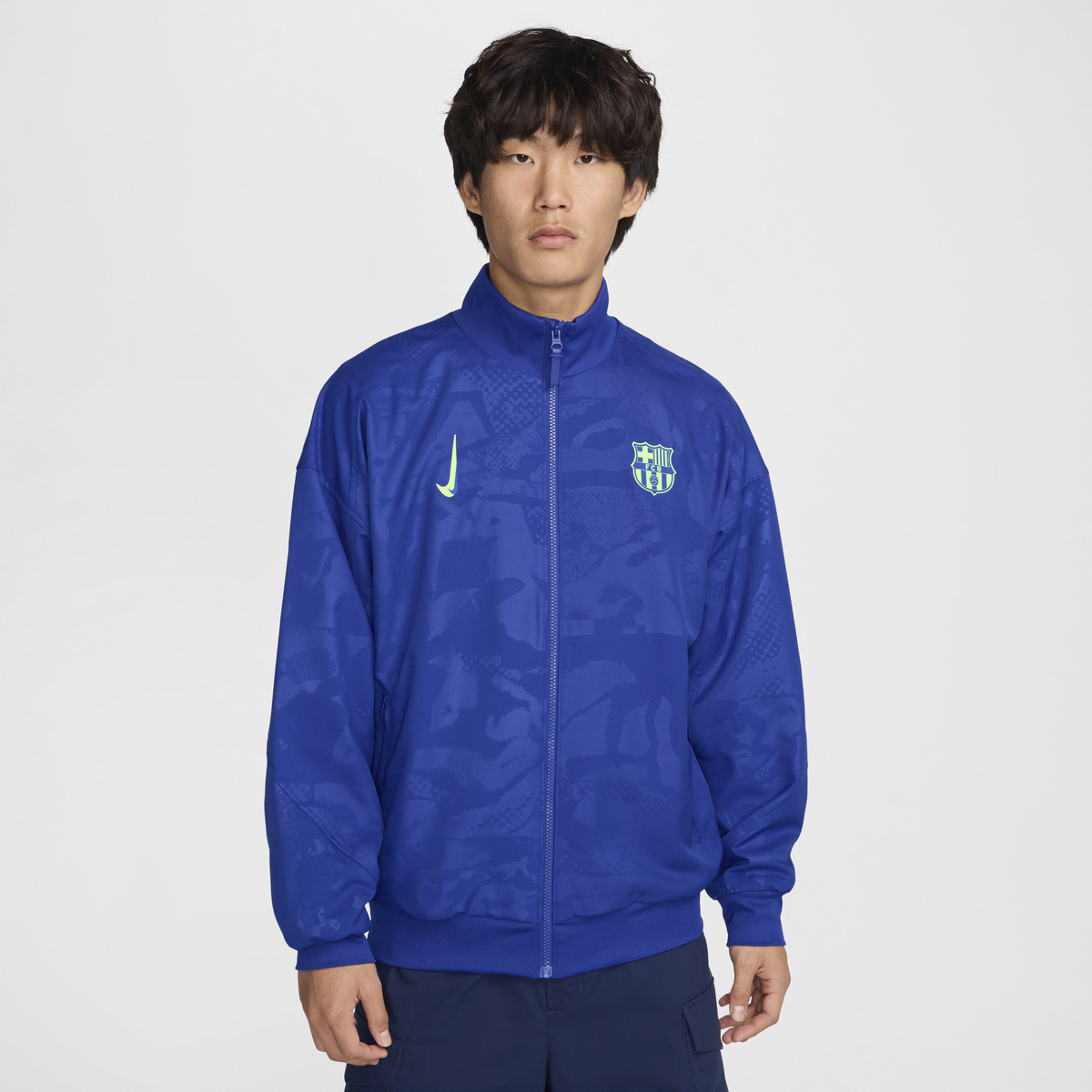 Nike Fc Barcelona Strike Third Dri-Fit Soccer Anthem Jacket - Blue ...