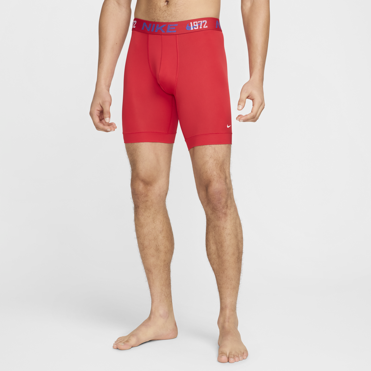 Nike Dri-Fit Essential Micro Long Boxer Briefs - Red | Editorialist