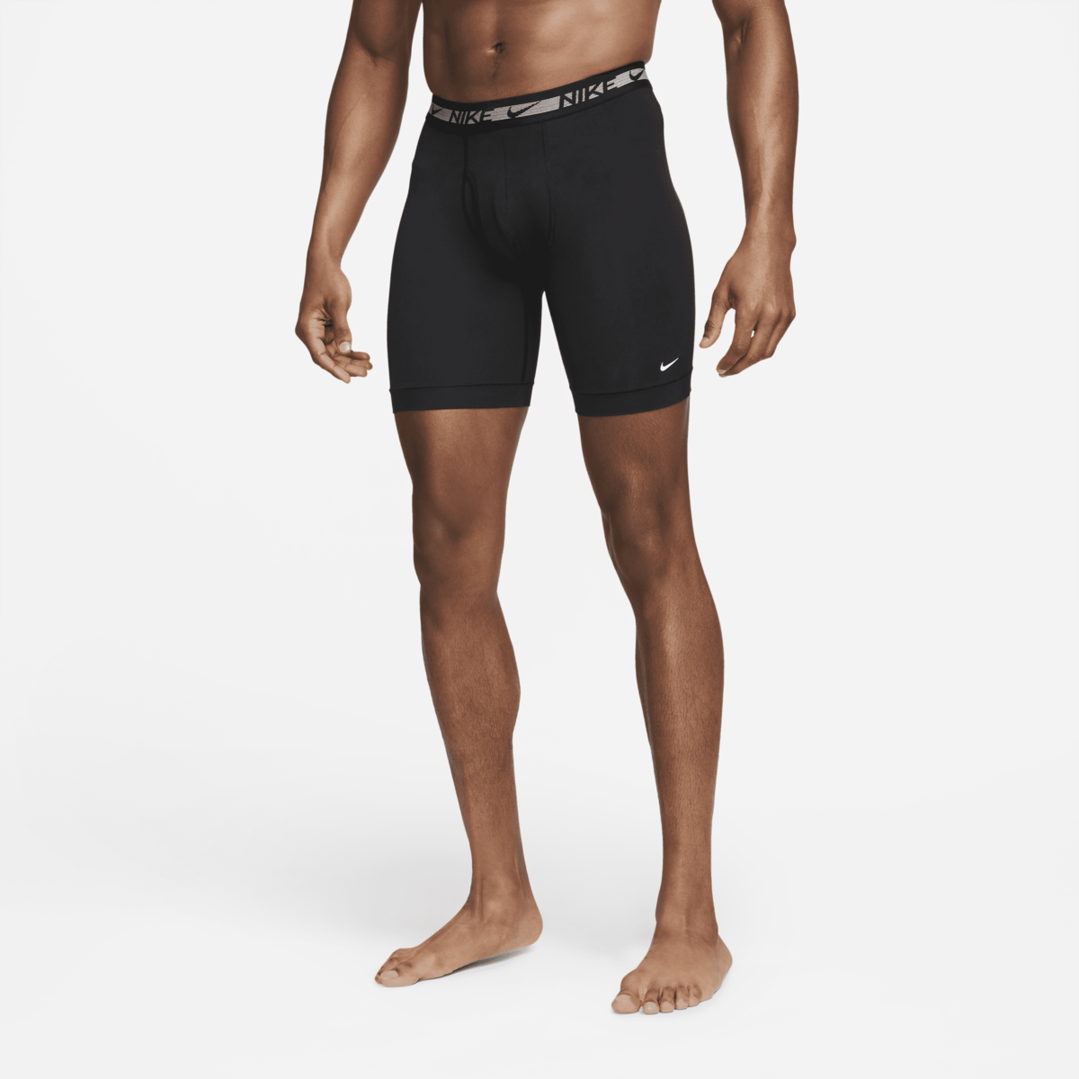 Nike Dri-Fit Ultra Stretch Micro Long Boxer Brief - Black | Editorialist