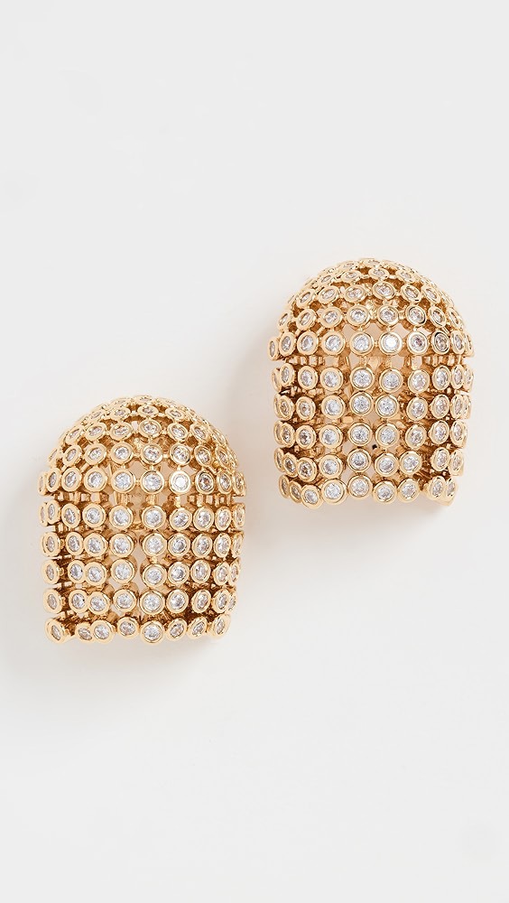 Zimmermann Nova Fringe Studs - Gold | Editorialist