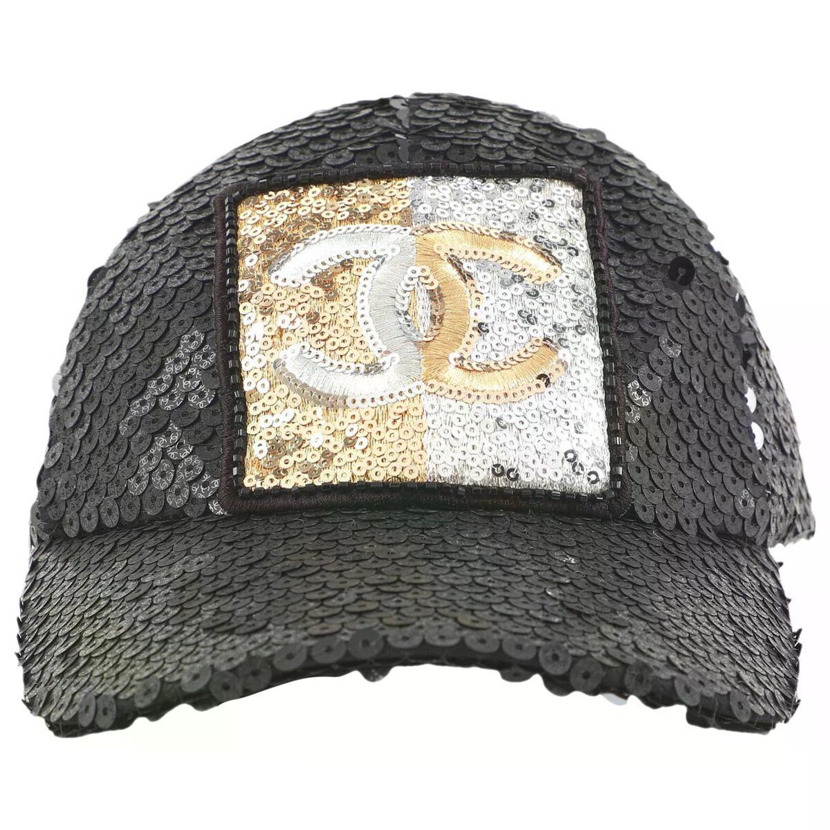 Chanel Glitter Cap - Black | Editorialist