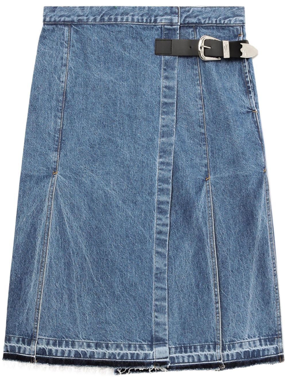 Toga High-Waisted Denim Skirt - Blue | Editorialist