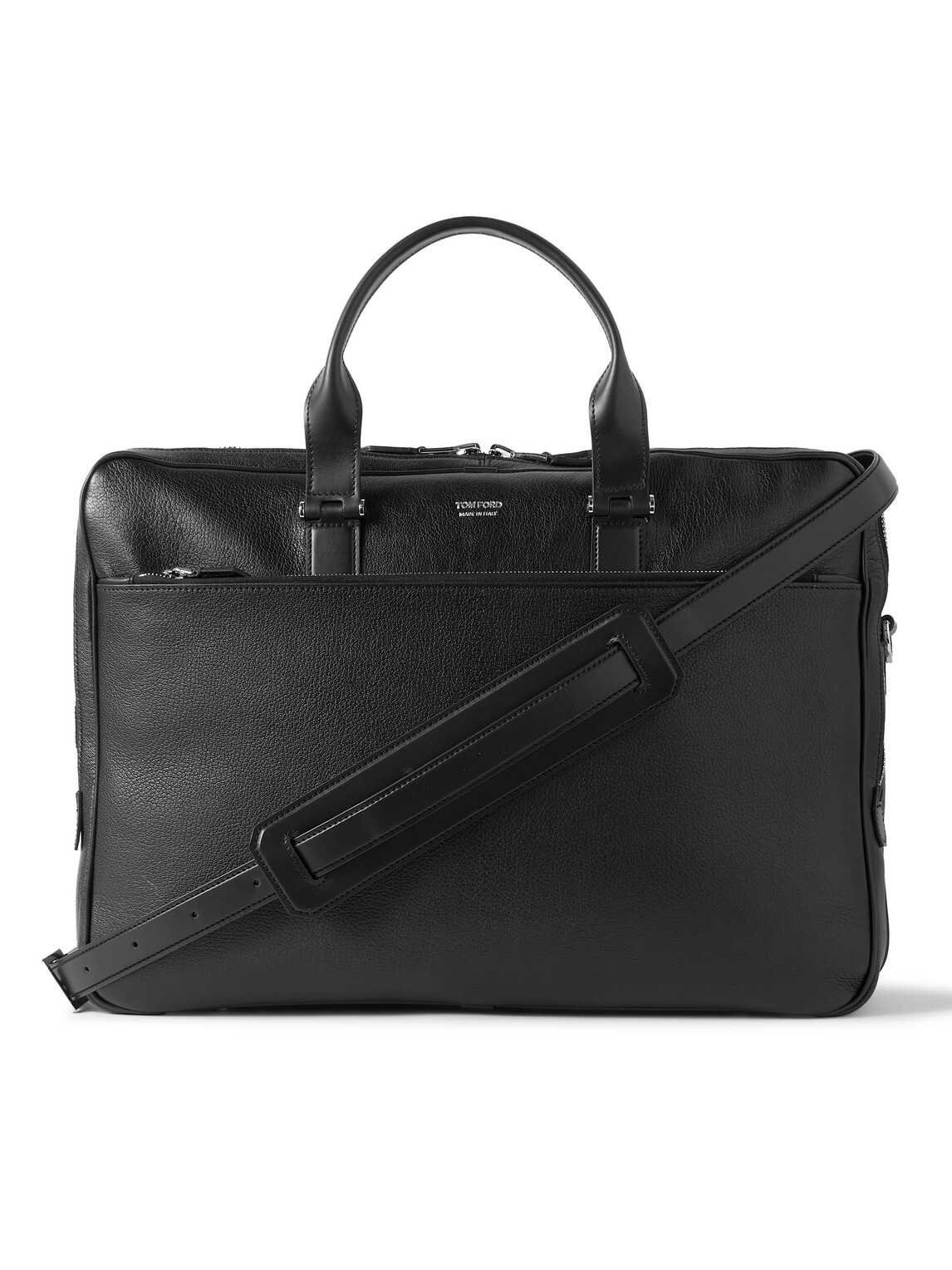 Tom Ford Full-Grain Leather Briefcase - Black | Editorialist