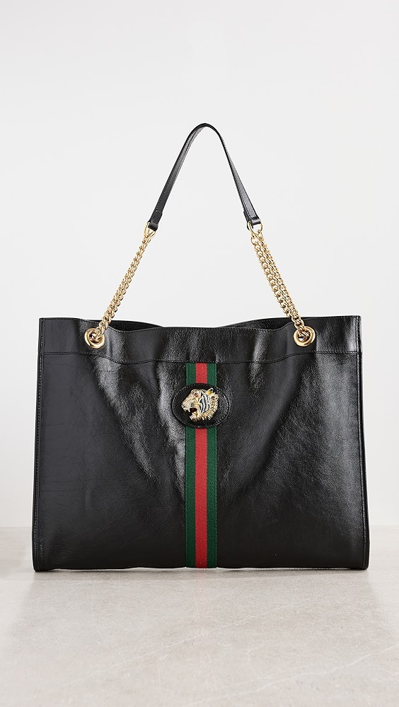 Shopbop Gucci Raja Ophidia Chain Tote - Black | Editorialist