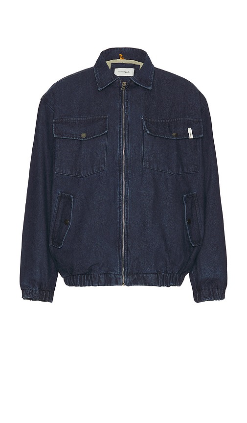 Critical Slide Blackbird Denim Jacket In Blue - Rinsed Indigo ...