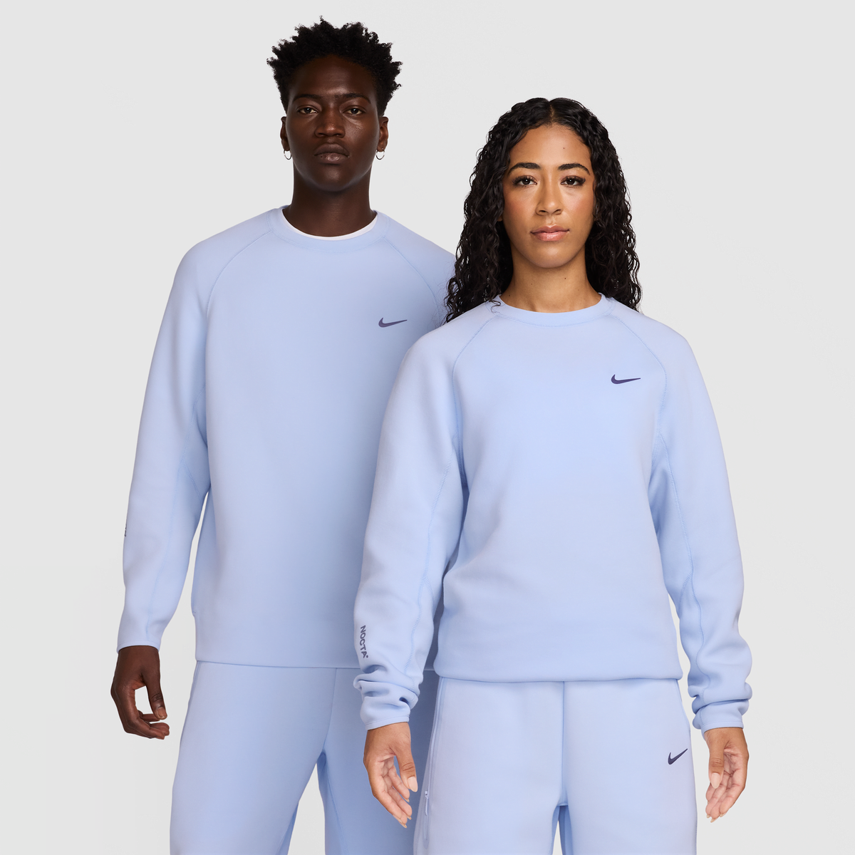 Nike Nocta Tech Fleece Crew - Purple | Editorialist