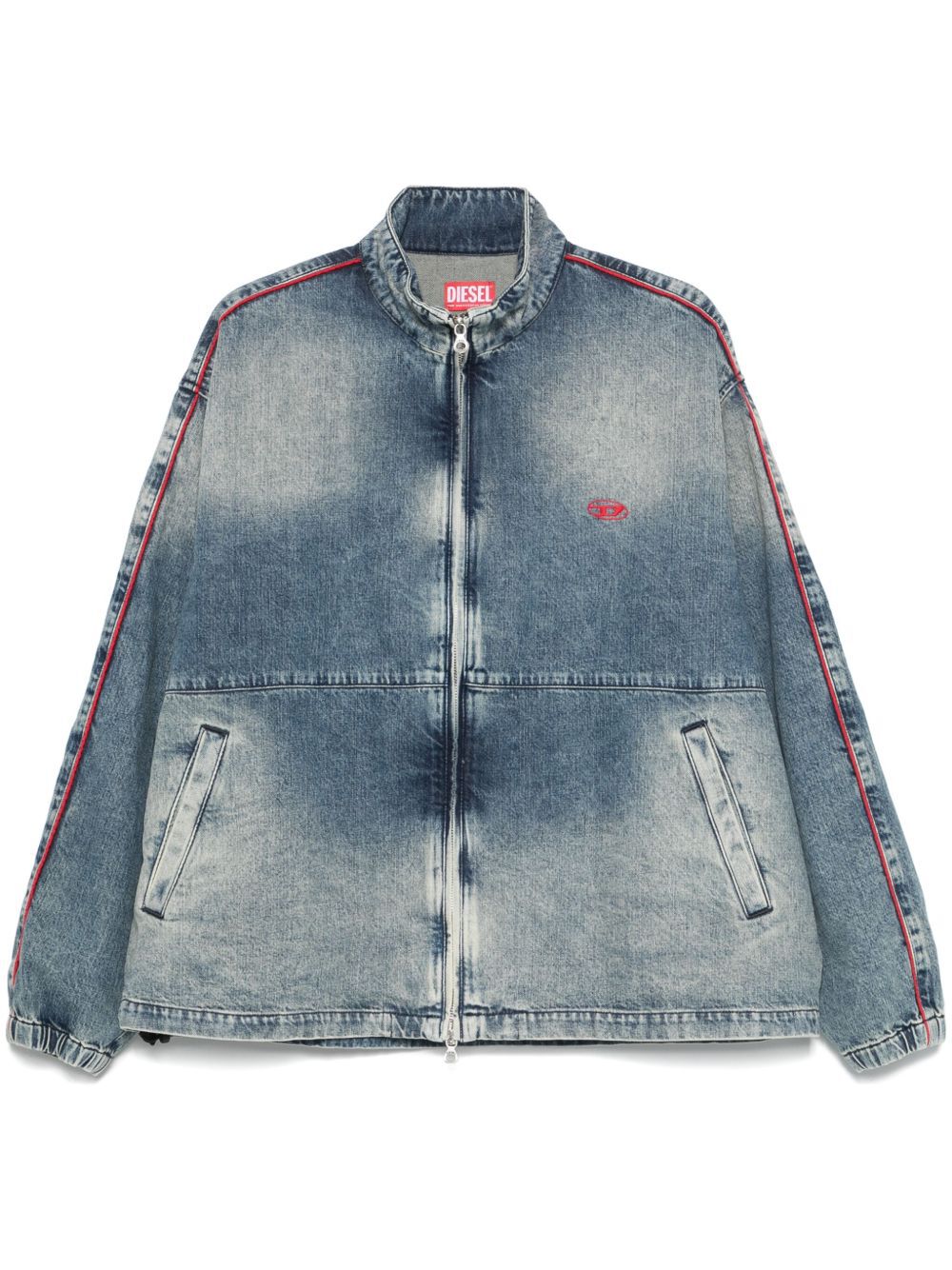 Diesel Washed-Denim Jacket - Blue | Editorialist