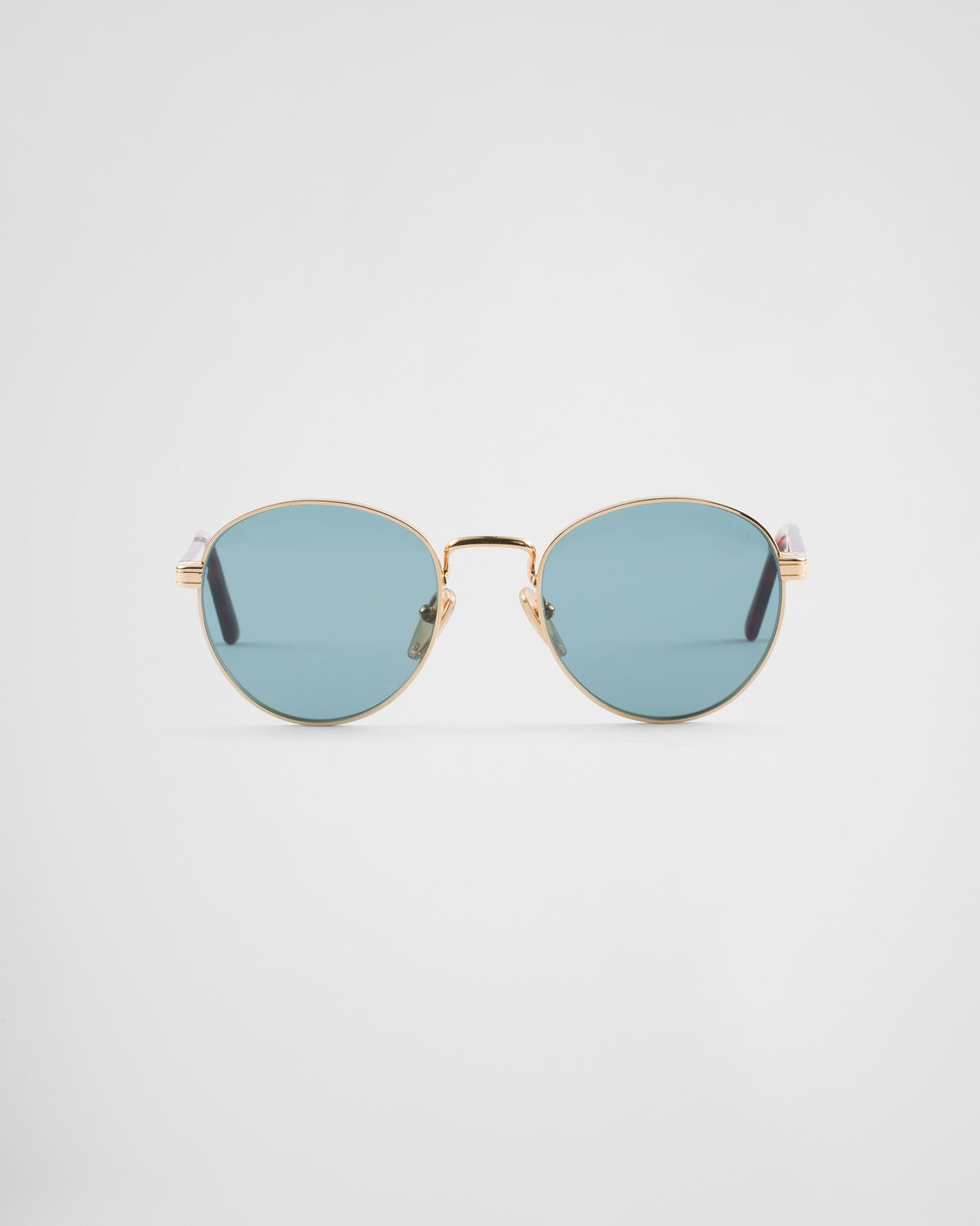 Prada Sunglasses With The Iconic Metal Plaque - Lake Blue Lenses ...