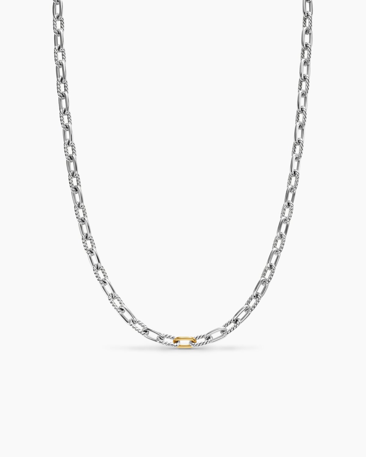 David Yurman Dy Madison® Chain Necklace In Sterling Silver With 18k ...
