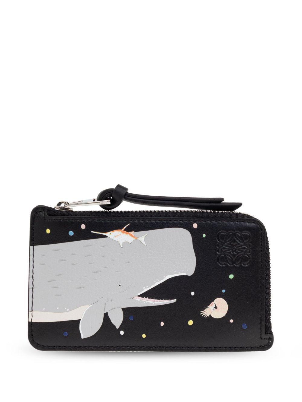 Loewe X Suna Fujita Whale-Motif Wallet - Black | Editorialist