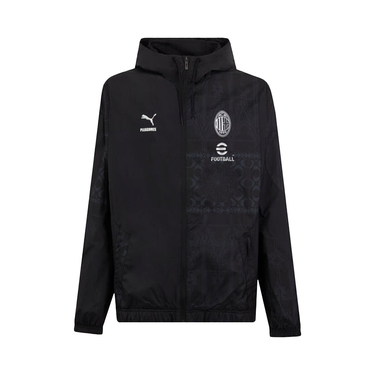 Puma X Ac Milan X Pleasures Prematch Jacket 'Dark Version - Black ...