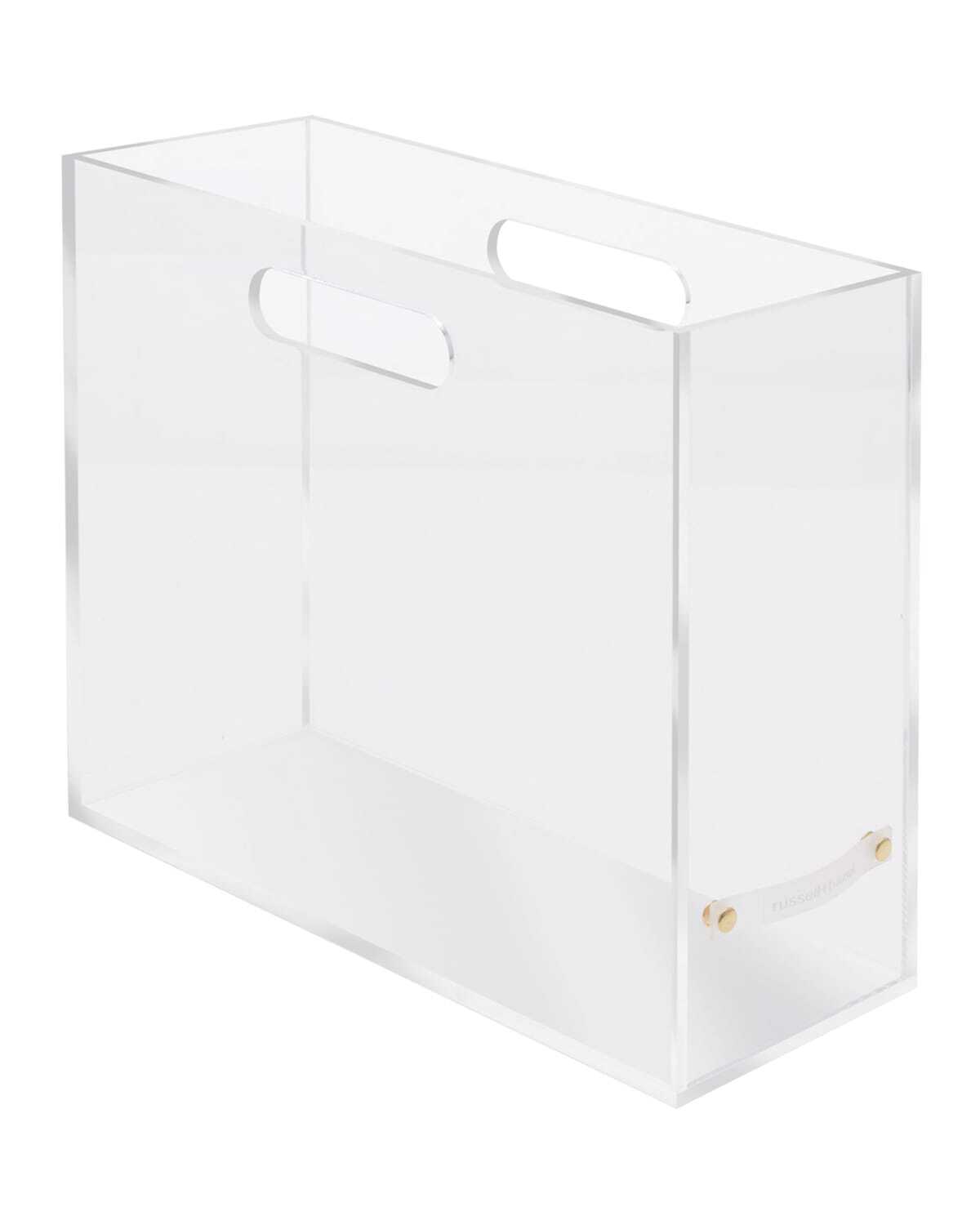 Russell+Hazel Acrylic Slim File Box - One-Color | Editorialist
