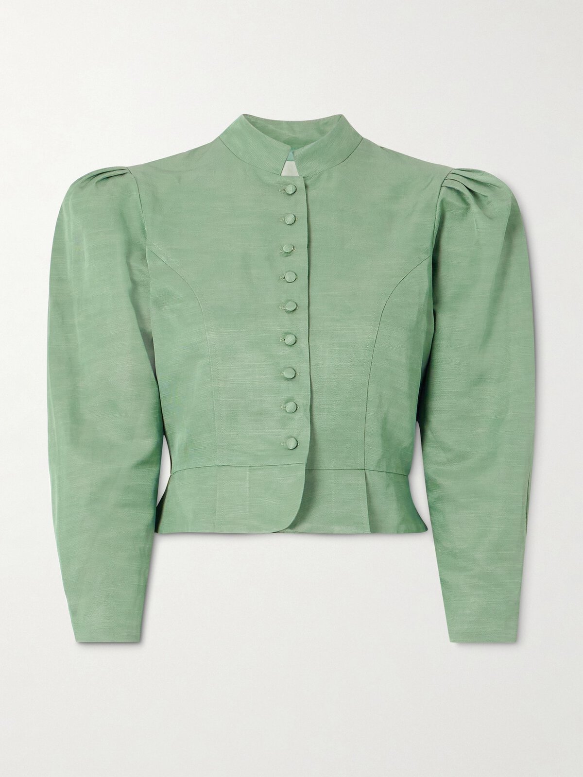 Destree Amoako Cropped Woven Jacket - Green | Editorialist