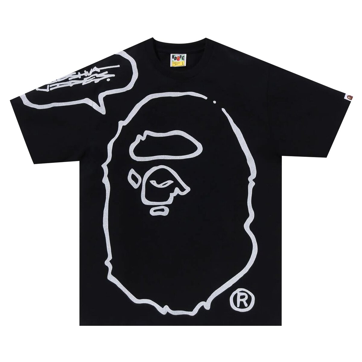 Bape X Joshua Vides Ape Head Tee - Black | Editorialist