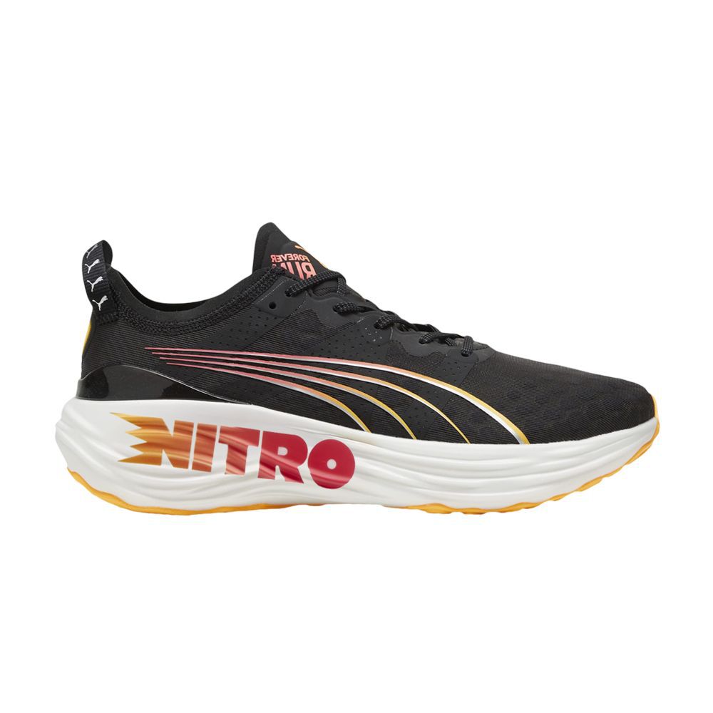 Puma Foreverrun Nitro ' Sun Stream - Black | Editorialist