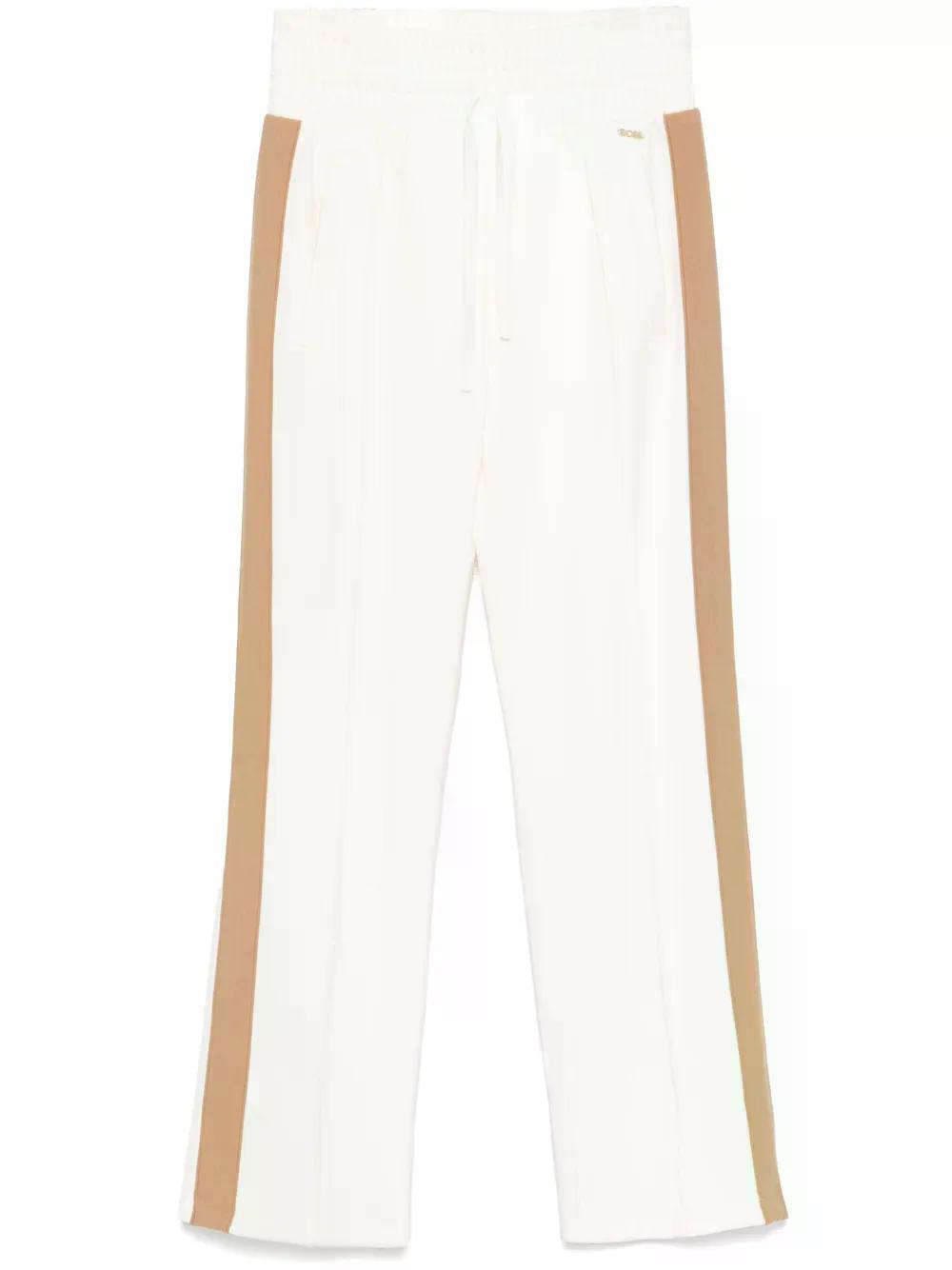 Hugo Boss Side-Stripes Track Pants - White | Editorialist