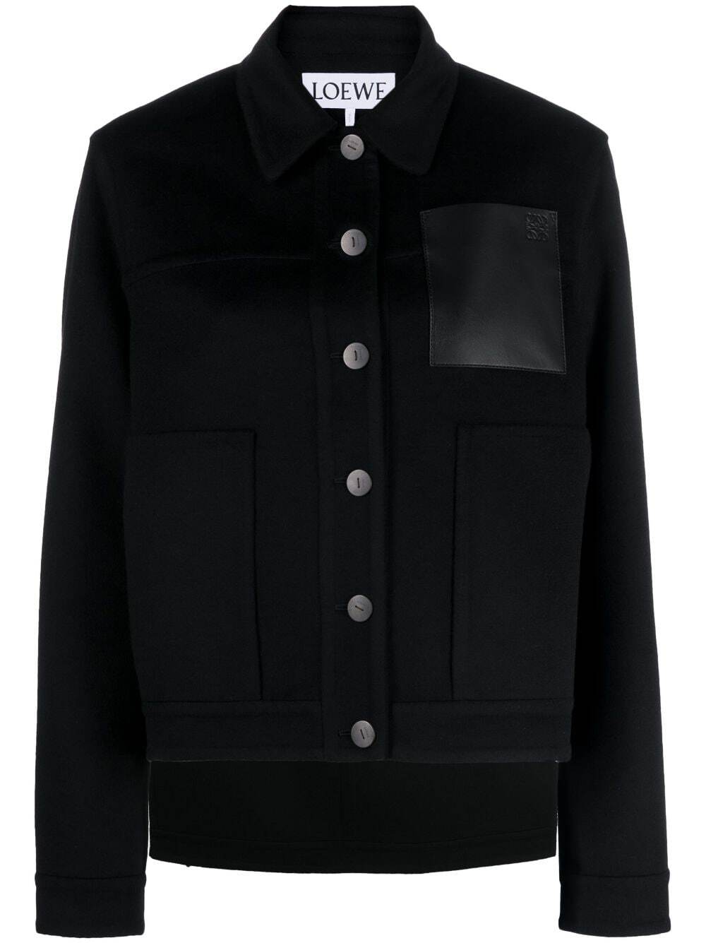 Loewe Wool And Cashmere Blend Workwear Jacket In Black - 25% Off ...