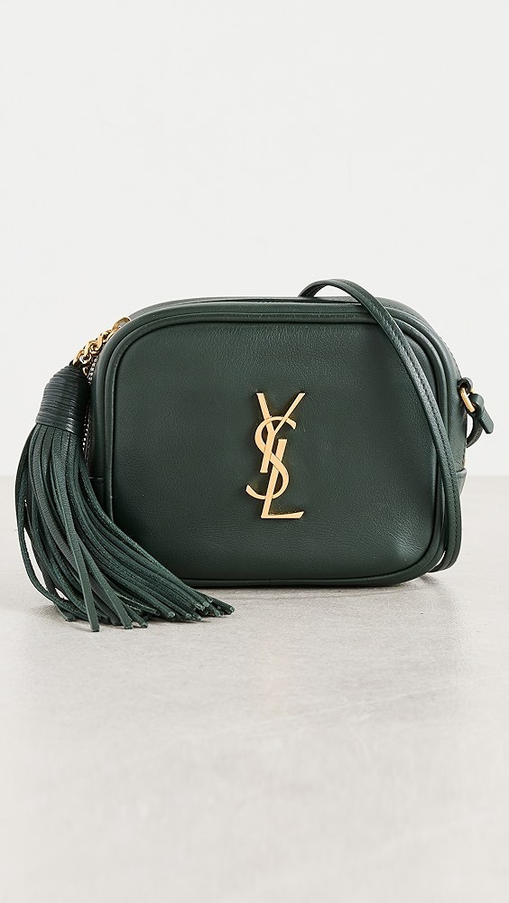 Ysl Calfskin Blogger Bag - Green | Editorialist