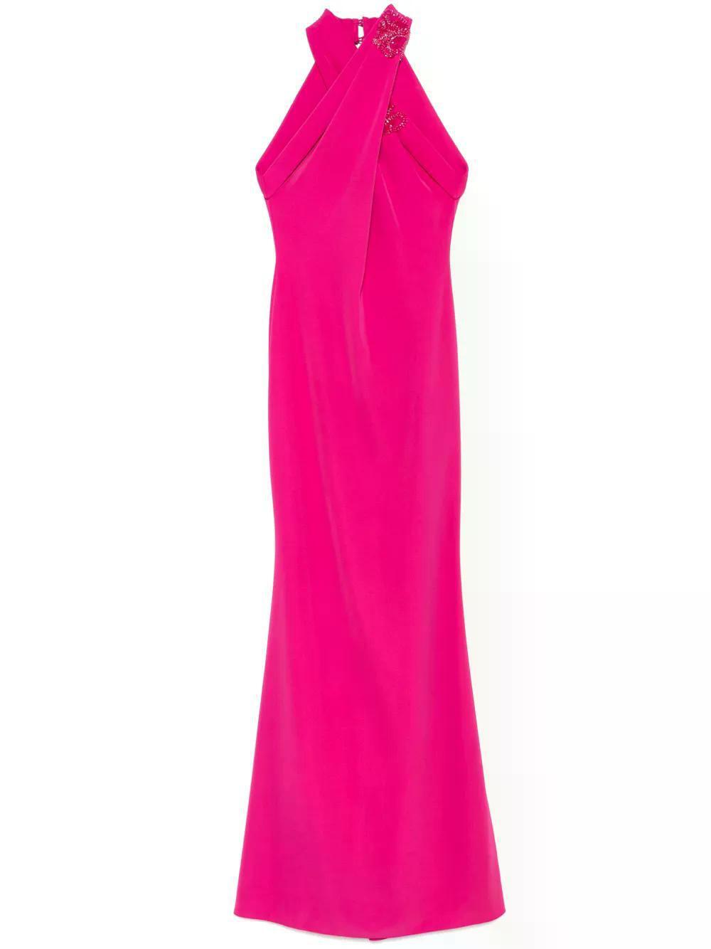 Cristallini - SKA926 Embellished Feathered Sheath Dress main image 0
