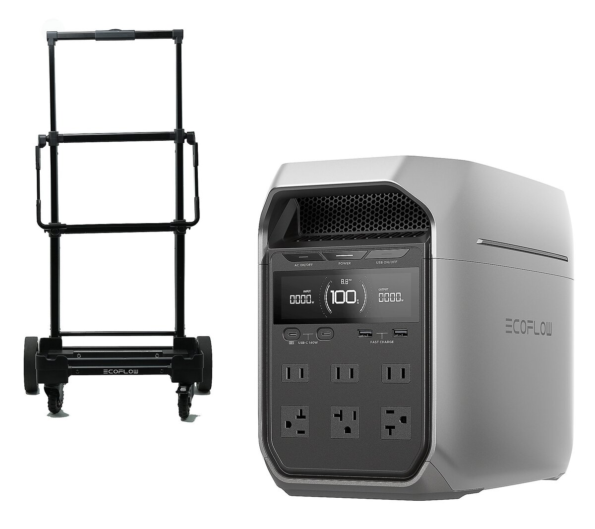 Ecoflow Delta 3 Plus 1000wh Power Station &Trolley - One-Color | Editorialist