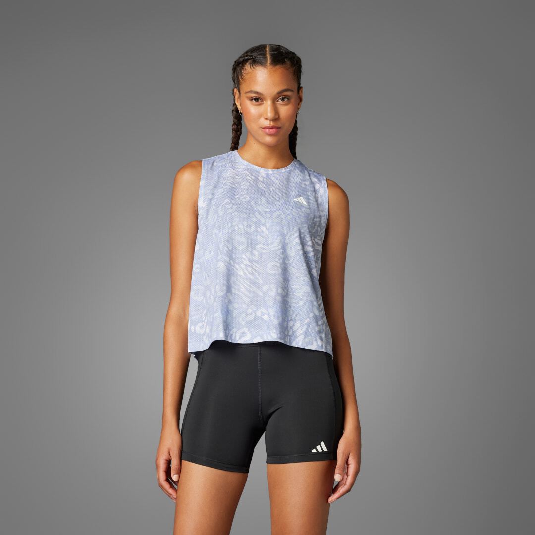 Adidas Own The Run Climacool 3-Stripes Tank Top Dash Grey - Dash Grey ...