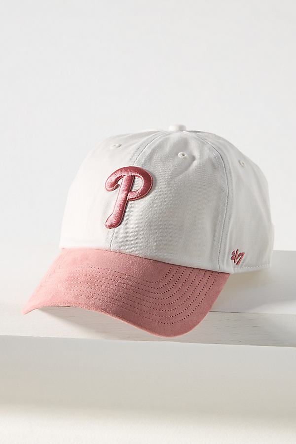 '47 Phillies Faux-Suede Baseball Cap - Pink | Editorialist