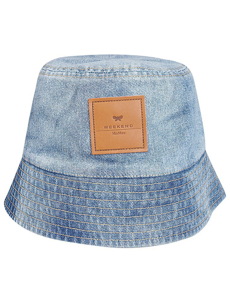 Max Mara Cloche Style Denim Hat - Blue | Editorialist