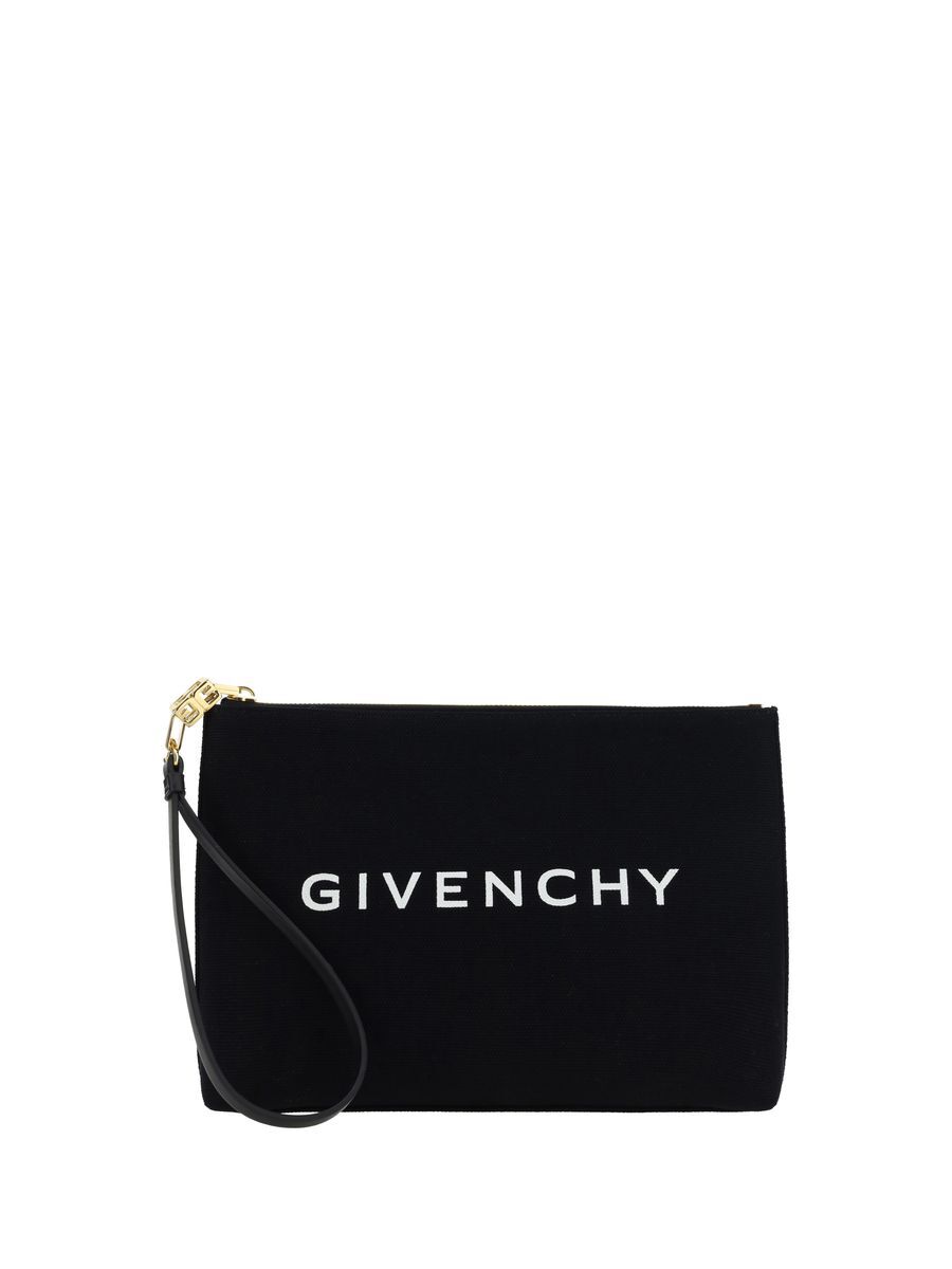 Givenchy Coated Canvas Clutch In Black - 26% Off | Editorialist