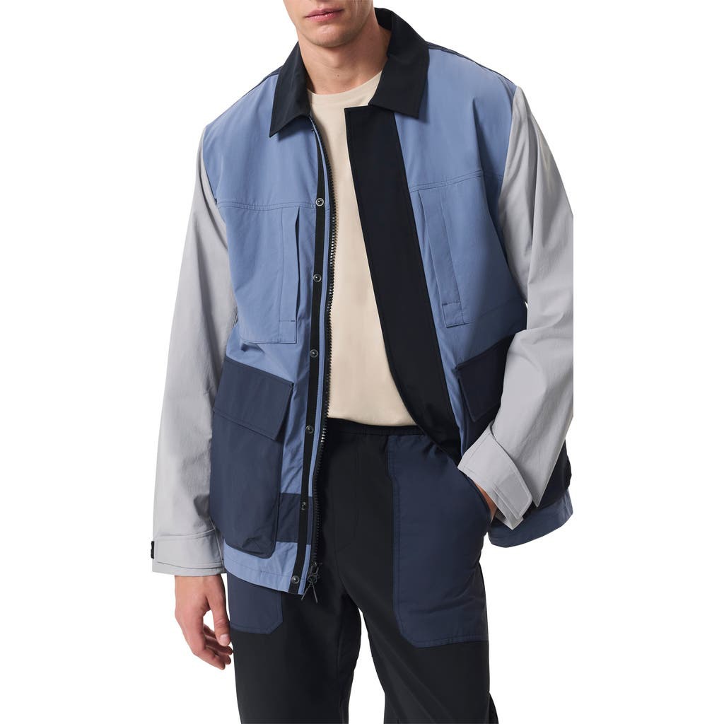 Rag & Bone Pace Colorblock Chore Jacket - Grey Multi | Editorialist