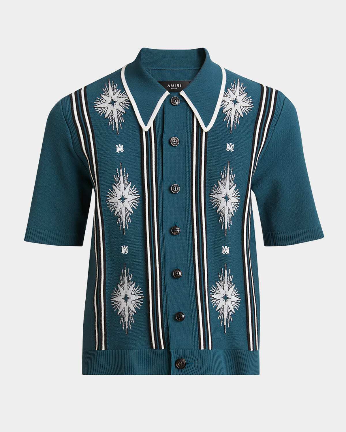 Amiri Starburst Button-Down Shirt - Vintage Blue | Editorialist
