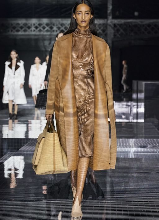 Burberry FW20 Brown Trench Coat Dress Trends