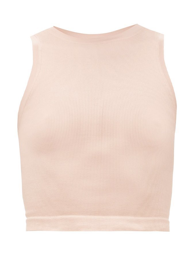 Best at Home Workouts_0029_14 PRISM² Luminous cropped ribbed tank top PRISM² - Luminous Cropped Ribbed Tank Top