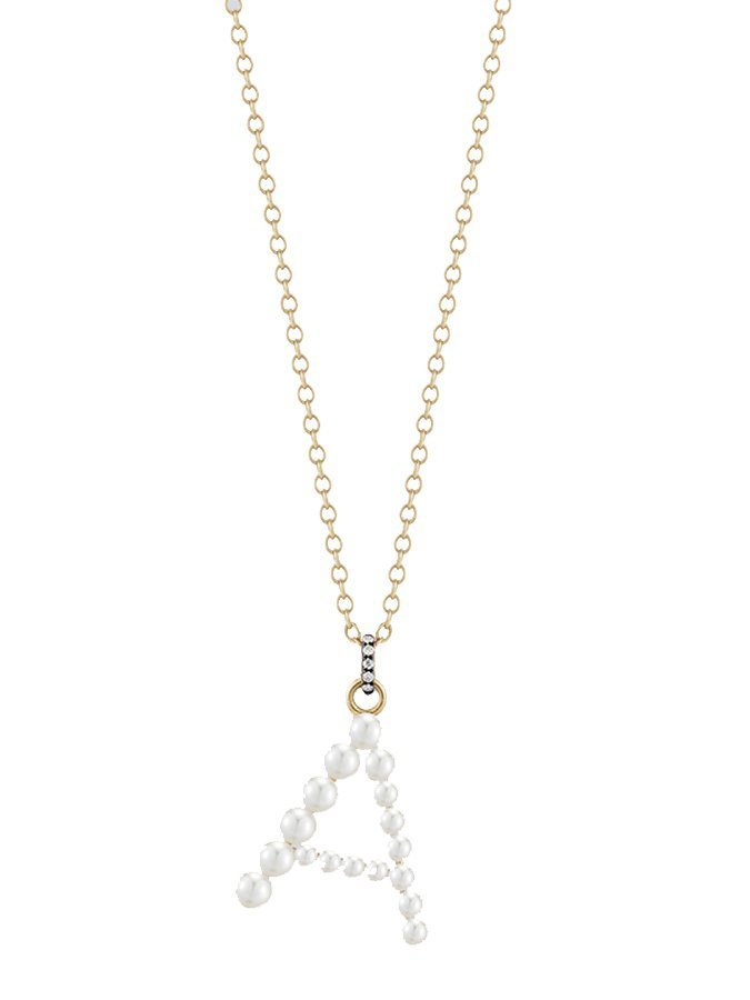 No Kid Hungry Jewelry Designers_0015_5 Prive Pearl Letter Necklace Jemma Wynne - Prive Pearl Letter Necklace