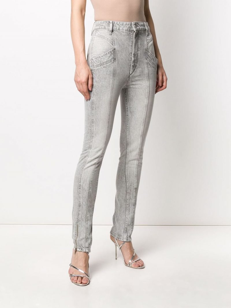 Grey Faded Slim Jeans Editorialist