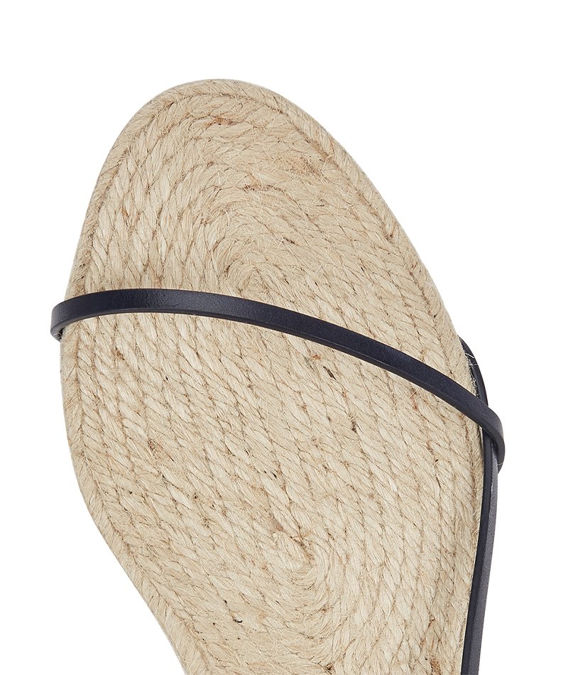 Harvey Nichols_0000s_0000_2b THE ROW Bare navy leather sandals THE ROW - Bare Navy Leather Sandals