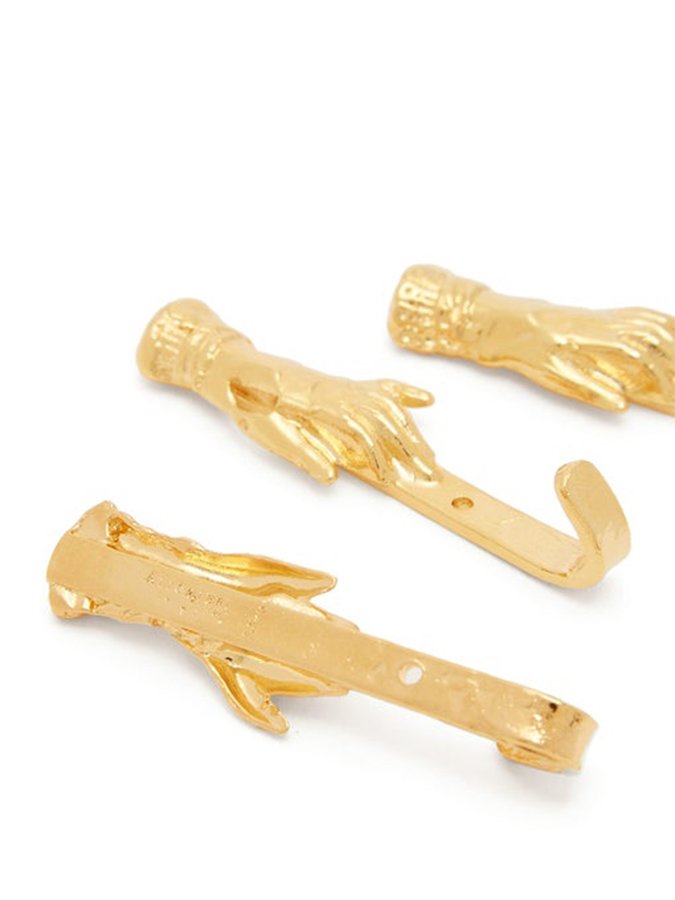 Room Decor_0021_17b ALIGHIERI Set of three brass coat hooks ALIGHIERI - Set of Three Brass Coat Hooks