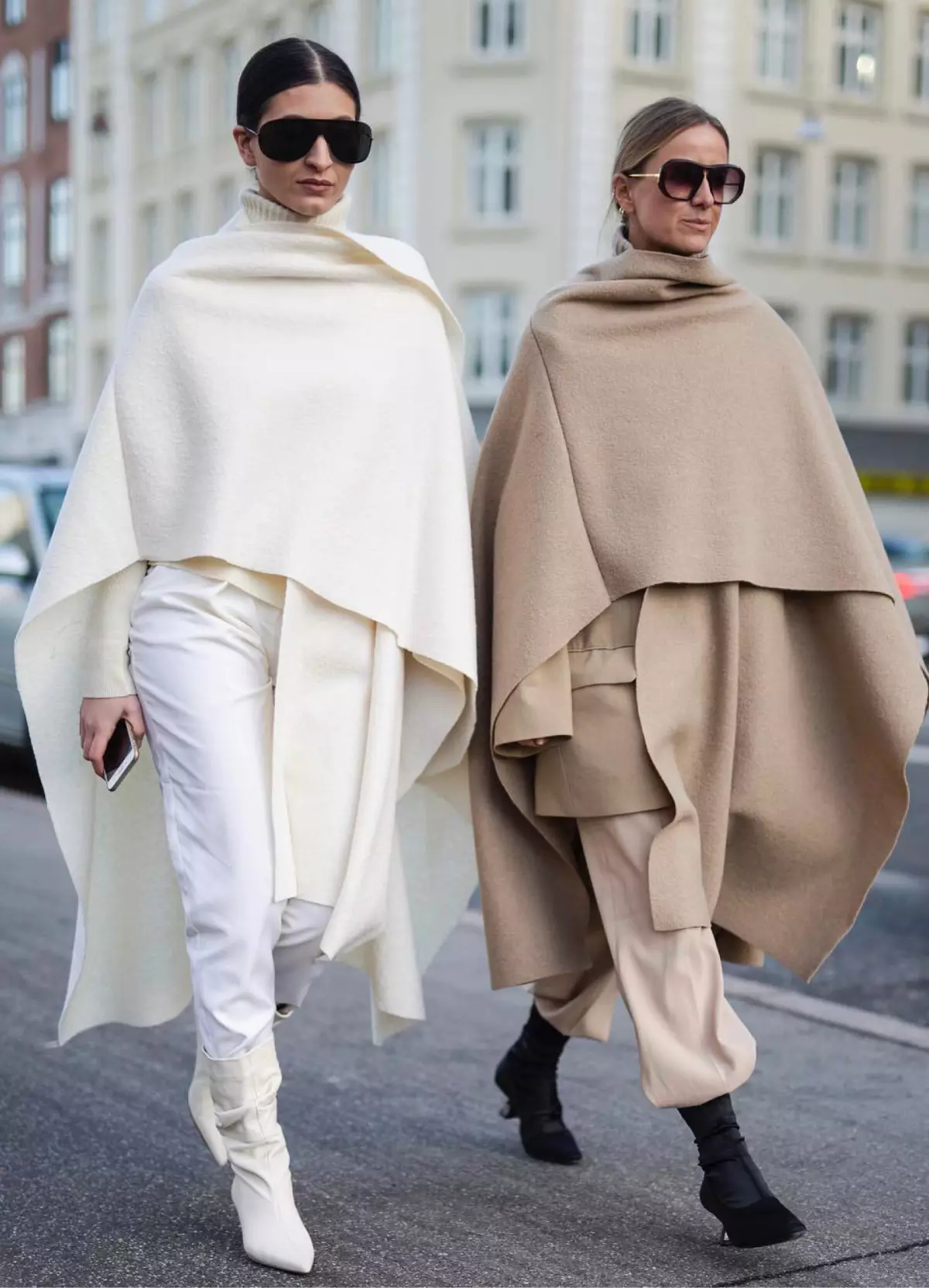 Cashmere Cape and Tailored Pants