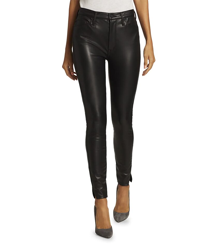 Faux-Leather Leggings: Spanx, Commando 