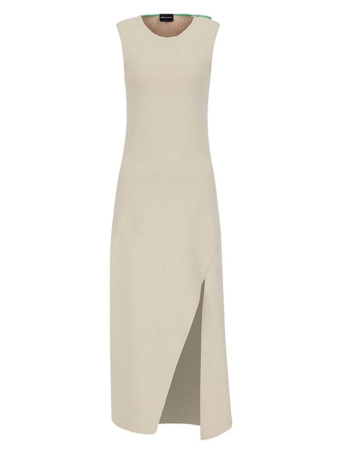 Giorgio Armani - Sleeveless Long Dress in Cashmere and Silk