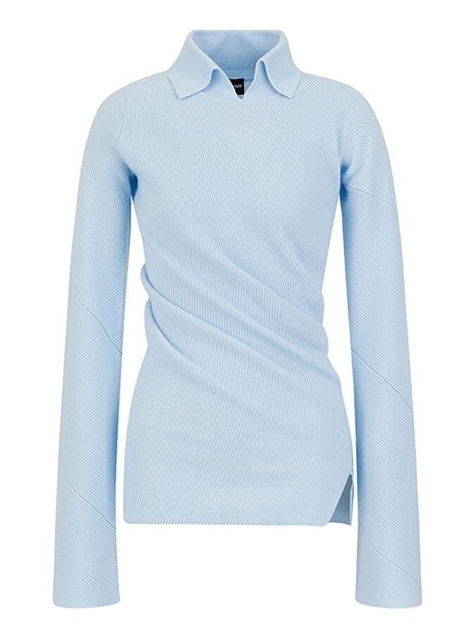 Giorgio Armani - Long Sleeve Sweater in Cashmere and Silk