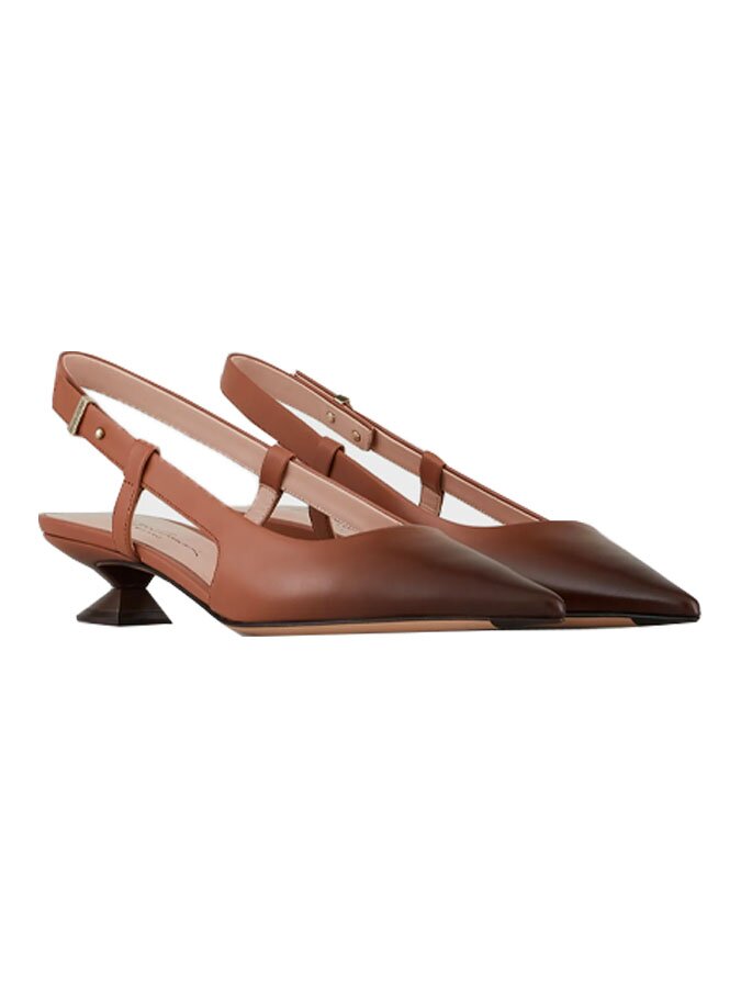 Giorgio Armani - Multicoloured-Gradient Leather Slingbacks