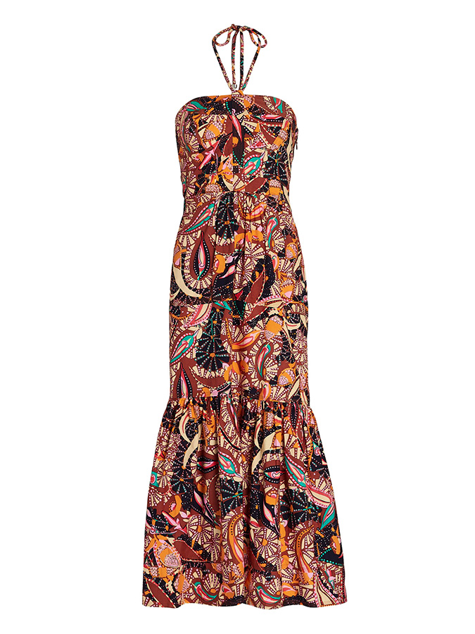 A.L.C. - Adelle Printed Cotton Halter Dress