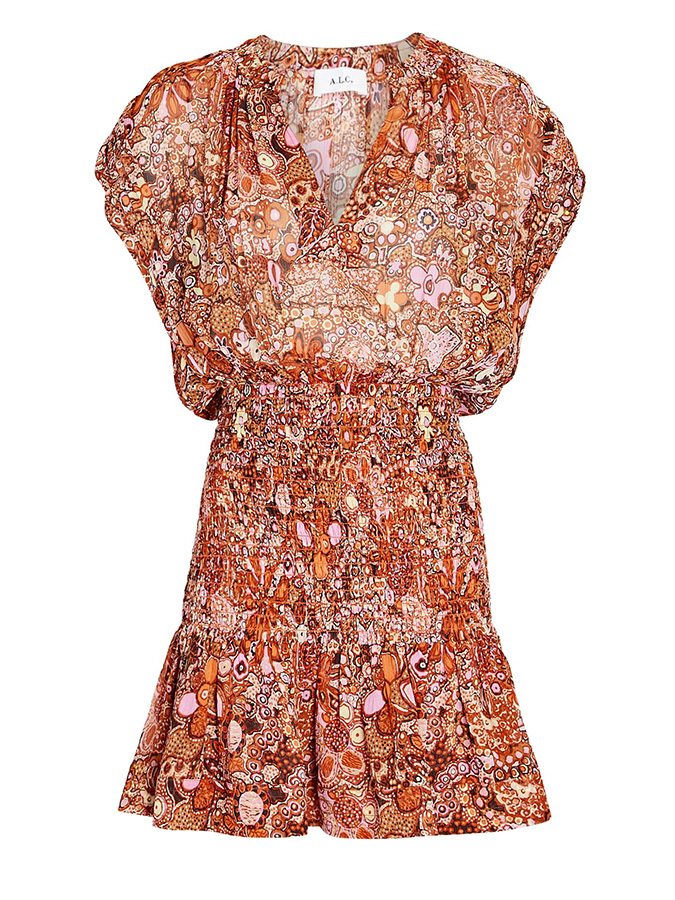 A.L.C. - Carly Floral Silk Mini Dress
