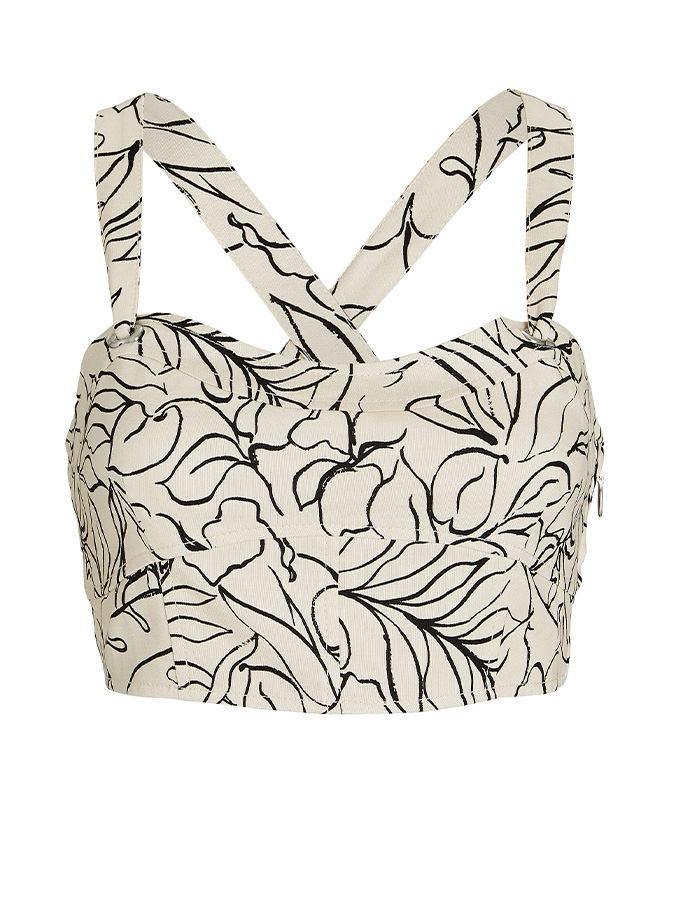 Jonathan Simkhai - Tilly Printed Crop Top