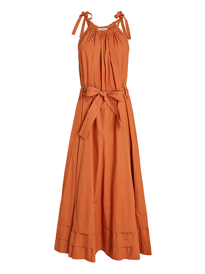 Ulla Johnson - Joni Belted Poplin Midi Dress
